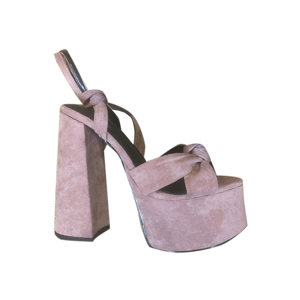 Pink DONIO Block Heel Platform Sandals | i The Label – I The Label