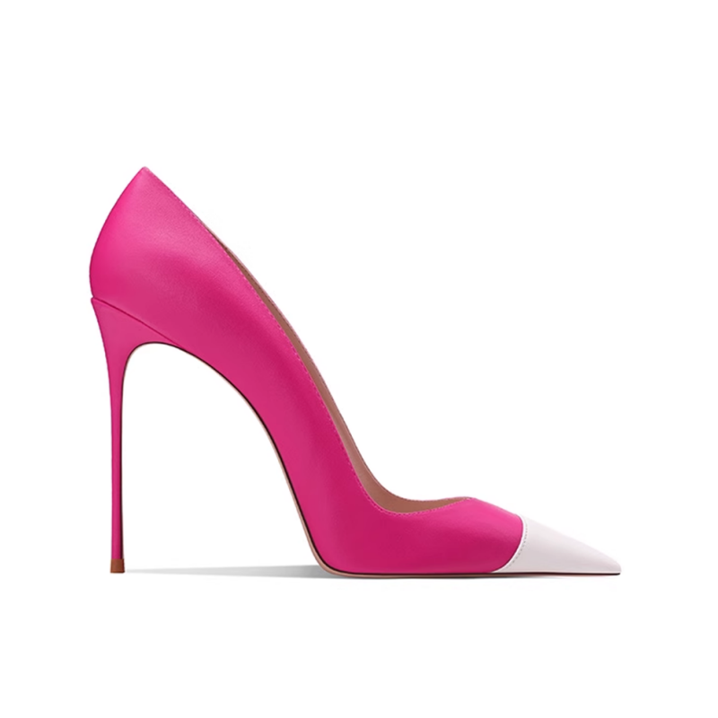 Rose MOREY Bi-Color HighHeel Pumps - 10cm | i The Label – I The Label