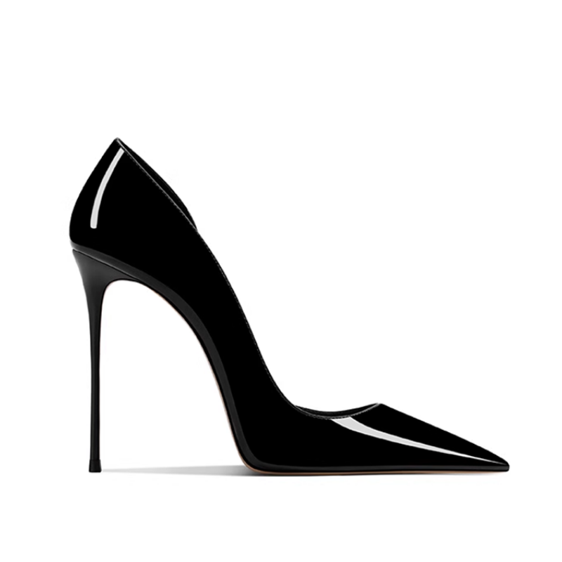 Black RISHA Patent Leather High Heel Pumps - 10cm | i The Label – I The ...