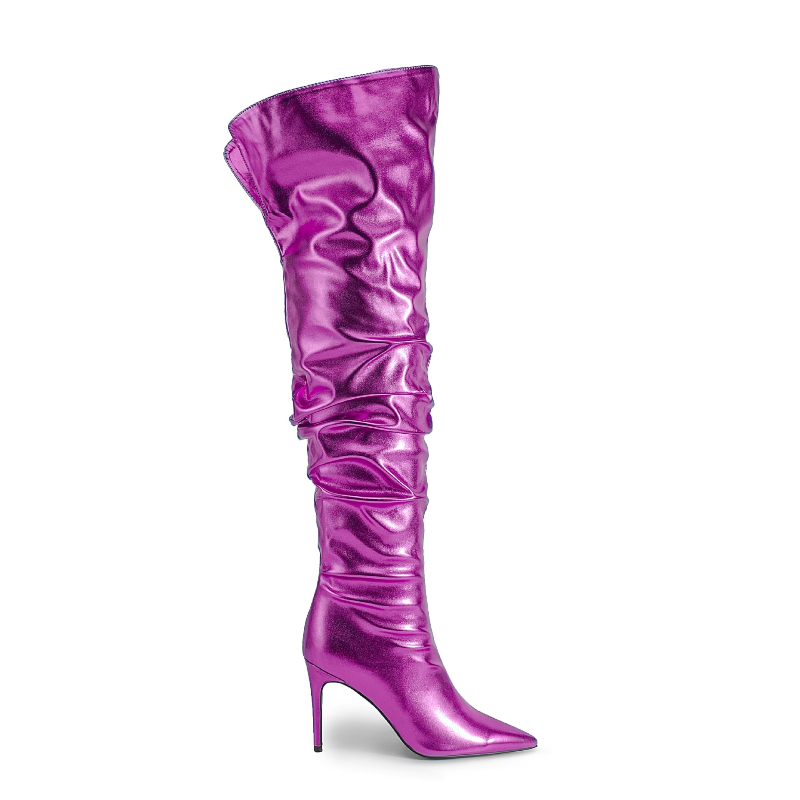Purple SIMBA Stiletto High Heel Over The Knee Boots | i The Label – I ...