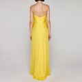 Yellow RONIY Fold Hem Evening Dress Gown | i The Label – I The Label