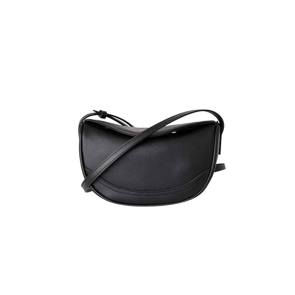 Black SIKNA Leather Cross Body Bag | i The Label – I The Label