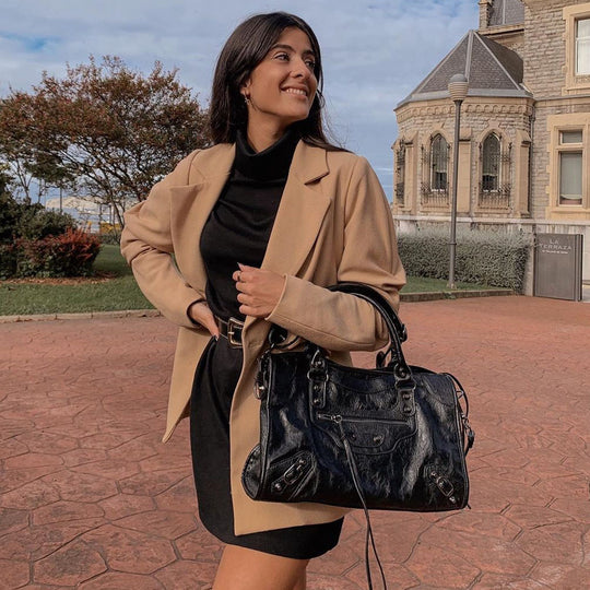 Black TERREL City Bag - Medium | i The Label – I The Label